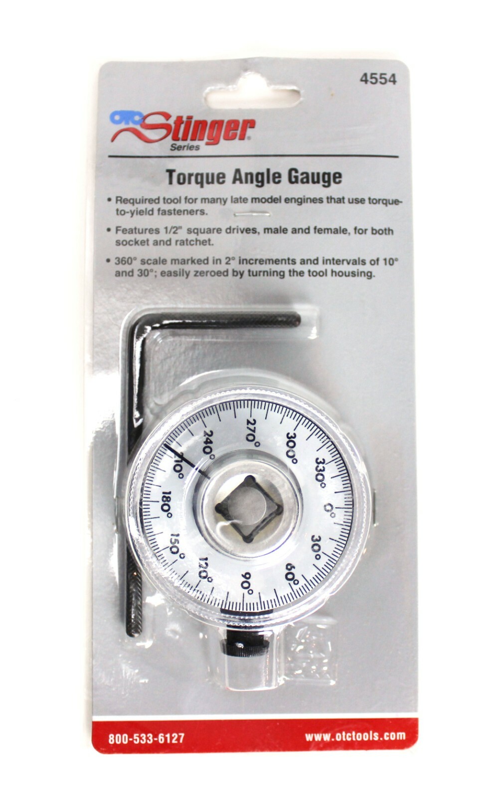OTC Tools Torque Angle Gauge 4554 1/2" Square Drive OTC Stinger Series ...