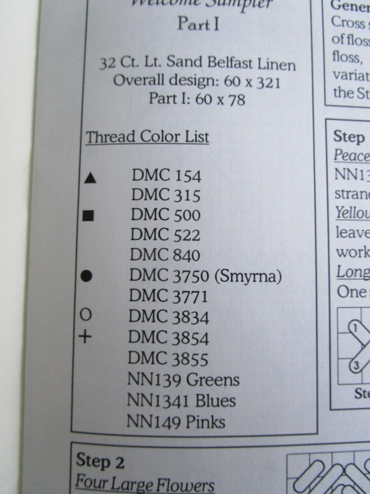 WELCOME Sampler Cross Stitch Pattern by Elizabeth’s Needlework Designs ...