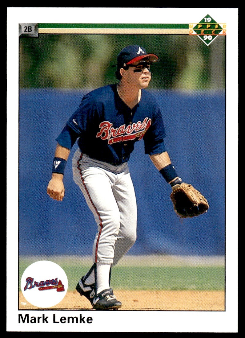 1990 Upper Deck Baseball Card Mark Lemke Atlanta Braves #665 | eBay