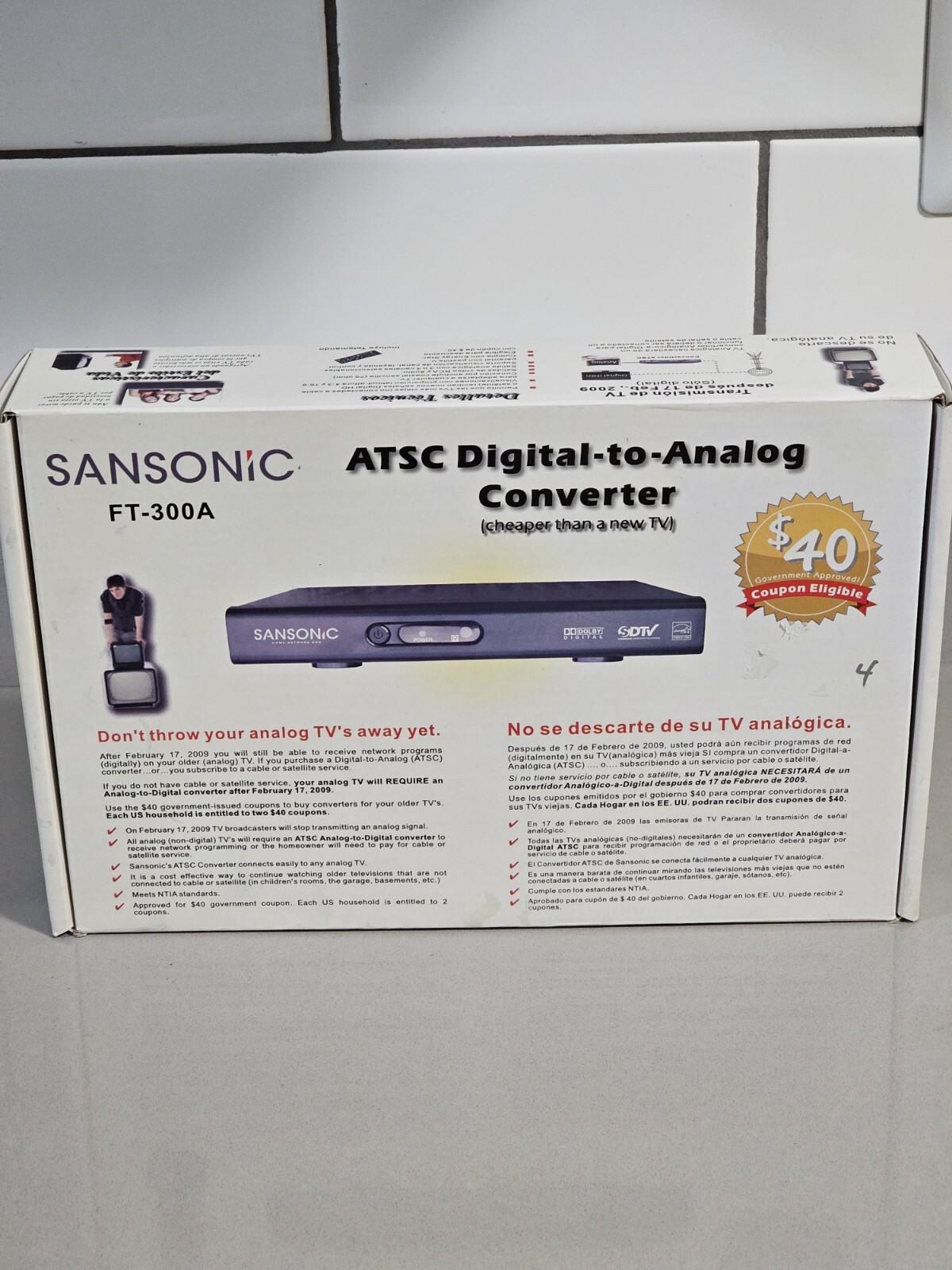 SANSONIC Model FT-300A Digital-to-Analog Converter Box w/Remote! NEW | eBay