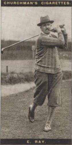 1927 Churchman's Famous Golfers - Tobacco Small #34 Edward Ray for sale ...