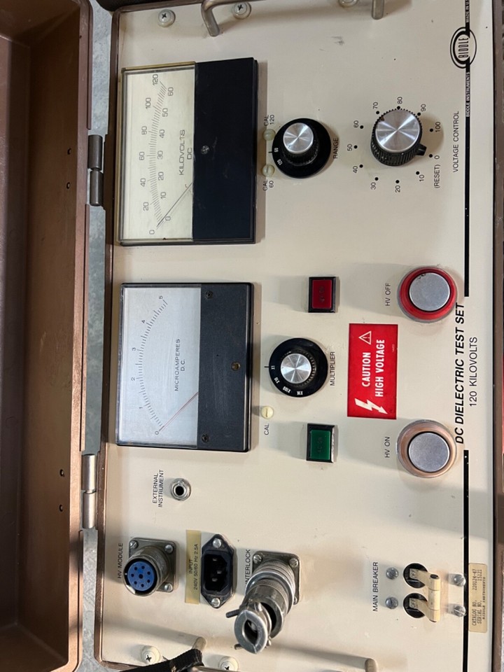 Megger Biddle DC Dielectric Test Set 120Kv, 220124-47 | eBay