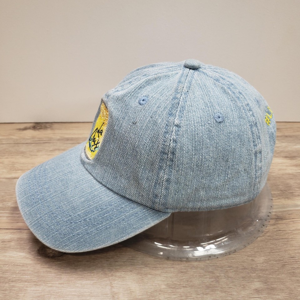 LaCroix Hat Cap Strap Back Mens One Size Blue Denim Can Patch ...