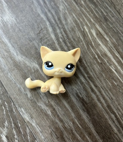 Littlest Pet Shop LPS Authentic Hasbro #1005 Yellow Short Hair Cat | eBay
