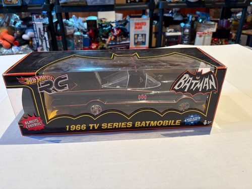 HOT WHEELS RC Batman 1966 TV Series BATMOBILE Sealed Box NEW Remote ...
