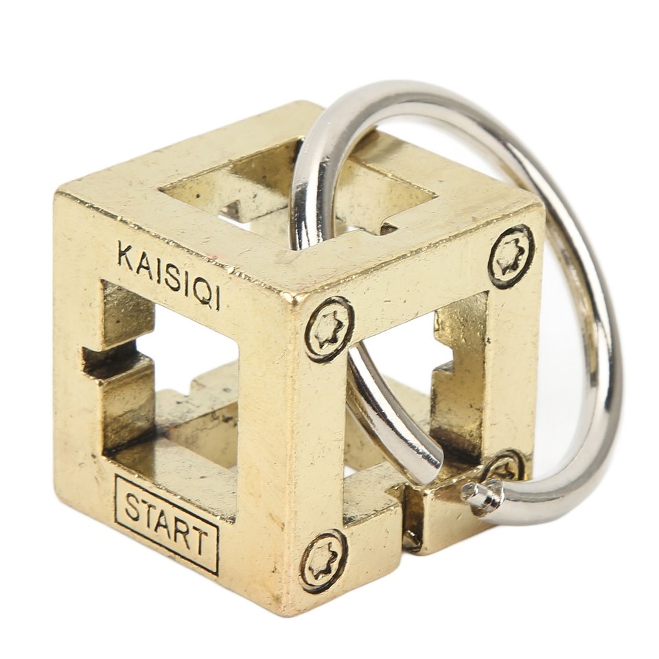 Brain Teaser Puzzle Box Alloy 3D Handheld Puzzle Brain Games Toy For ...