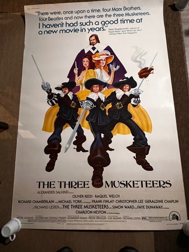 THE THREE MUSKETEERS (1973) 40x60” Huge Movie Poster | eBay
