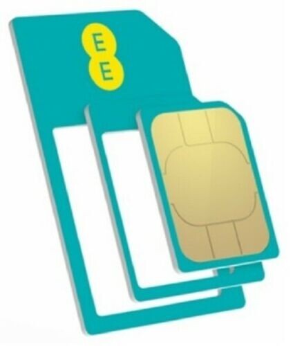 EE SIM CARD Pay As You Go PAYG Standard Micro Nano Size 8GB BARGAIN ...