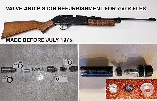 Crosman OLDER 760 RIFLE (Pre-July 1975) CHOOSE VALVE AND/OR PISTON ...