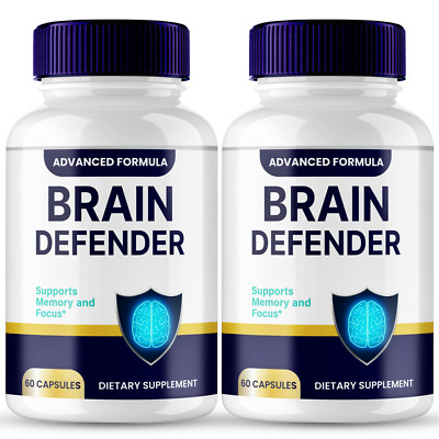 (2 pack) Brain Defender Memory & Brain Support Capsule, Advanced ...