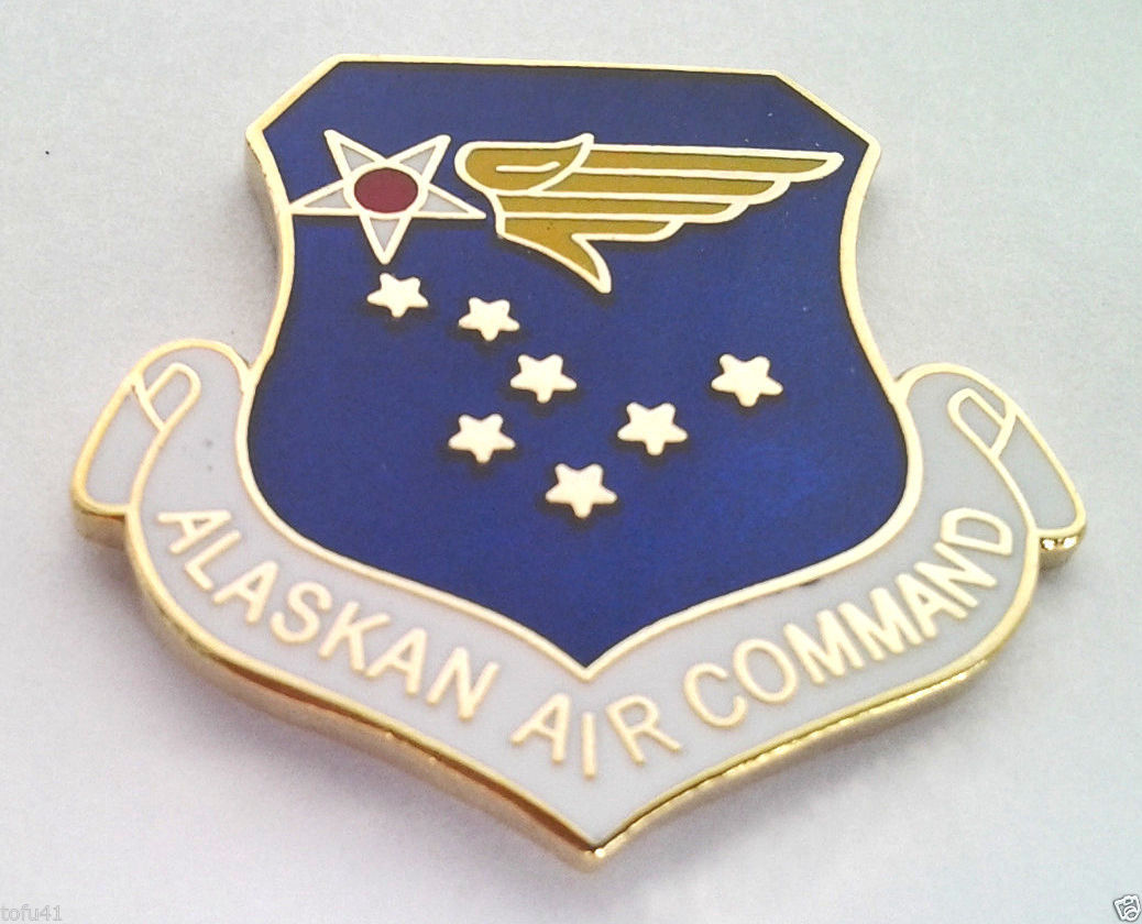 ALASKAN AIR COMMAND (1-1/8") US AIR FORCE Military Hat Pin 15147 HO | eBay