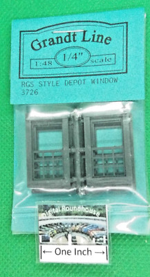 Grandt Line O scale #3726 Rio Grande Southern-Style Depot Windows ...