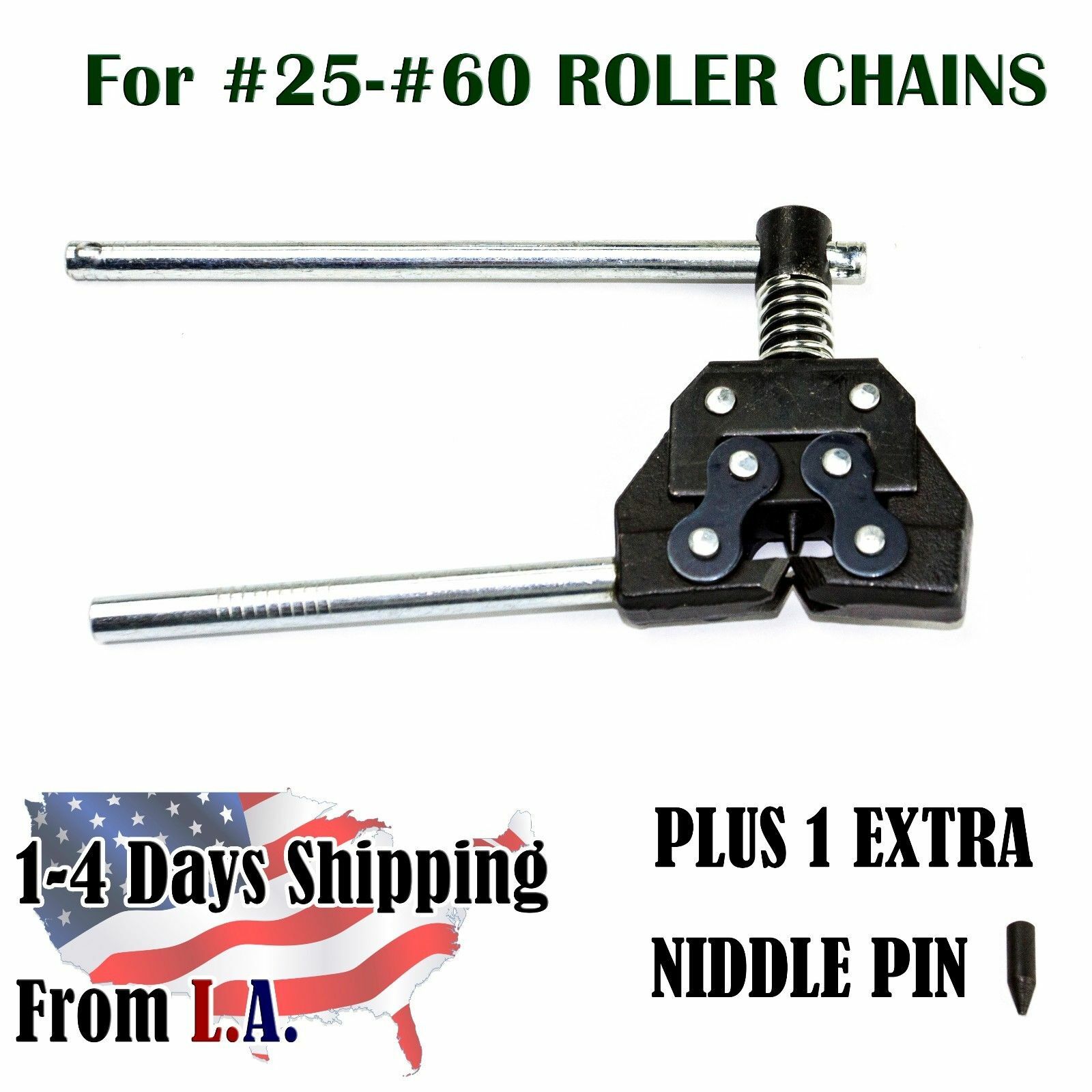 Roller Chain Breaker Cutter Detacher for Chain #25- #60, 420, 415, 415H ...