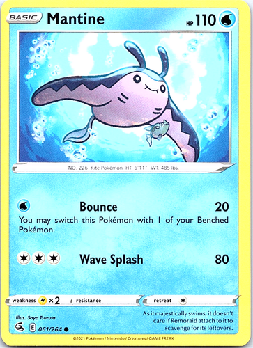 Mantine - 061/264 110HP (2021) Basic Pokemon TGC | eBay