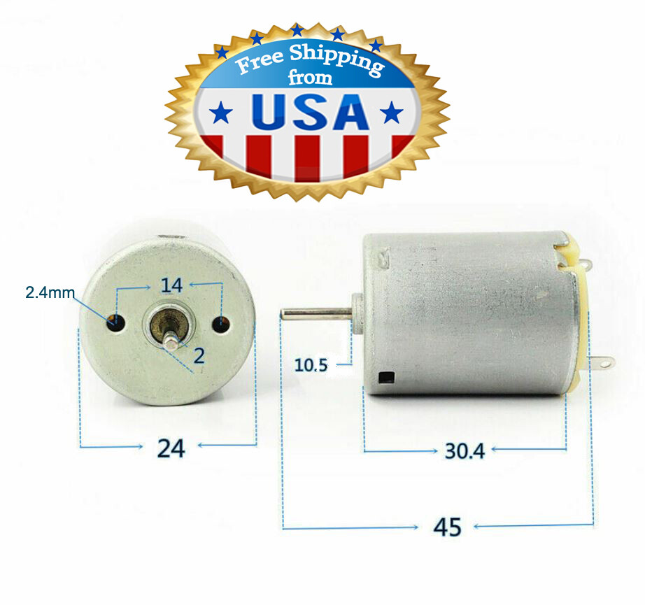 4 X DC Mini Motor RC 280SA, (3 - 12)V, 12,000 RPM H.Speed & Strong for ...