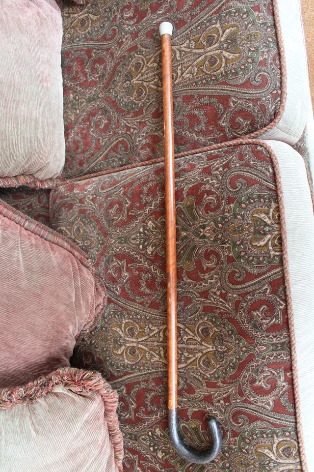 Shephard Hook & Hammer Handled Vintage Gentlemen Walking Stick Cane ...