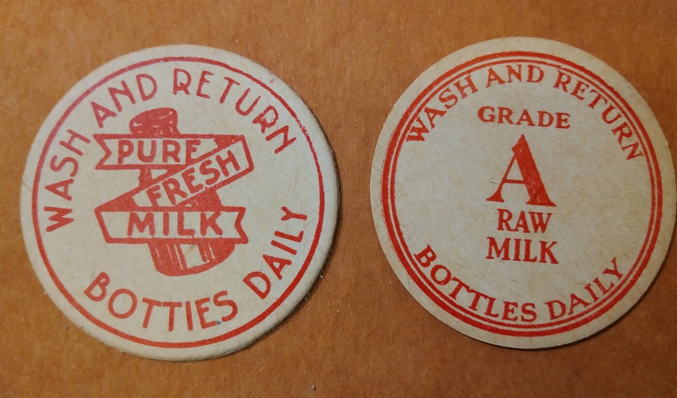 50 NEW OLD STOCK GENERIC MILK BOTTLE CAPS | eBay