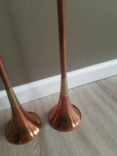 Vintage Heraldic Buisine, Cooper and Brass Trumpets | eBay UK