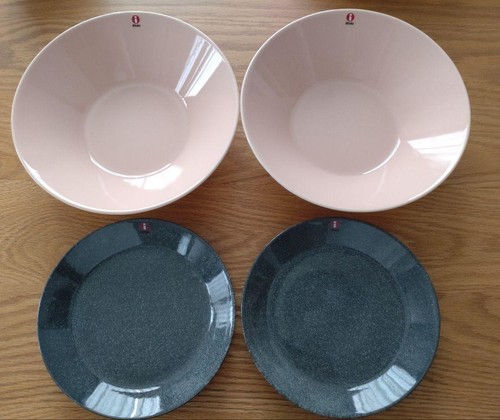 Iittala Plate Teema 17cm Dotted Gray 21cm Deep Plate Powder Out of ...