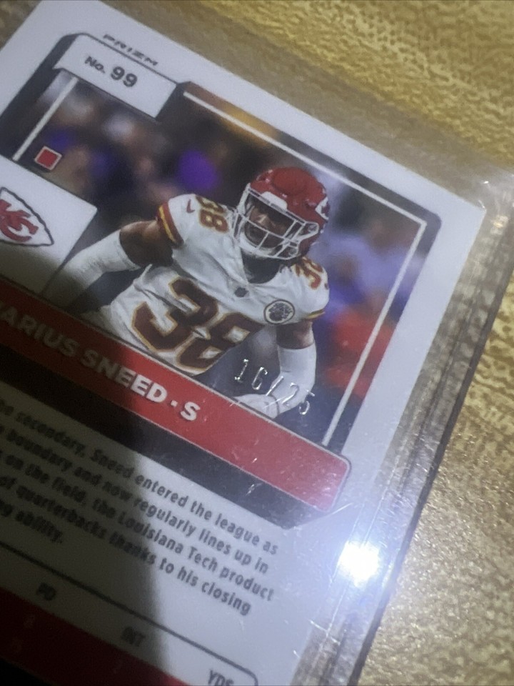 2022 Panini Donruss Optic Football L’Jarius Sneed #99 Black Pandora SSP ...