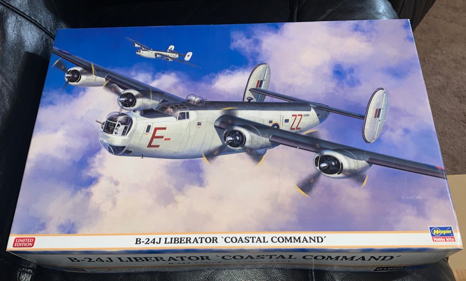 Hasegawa 1/72 Scale B-24j Liberator ‘Coastal Command’ Airplane Model ...