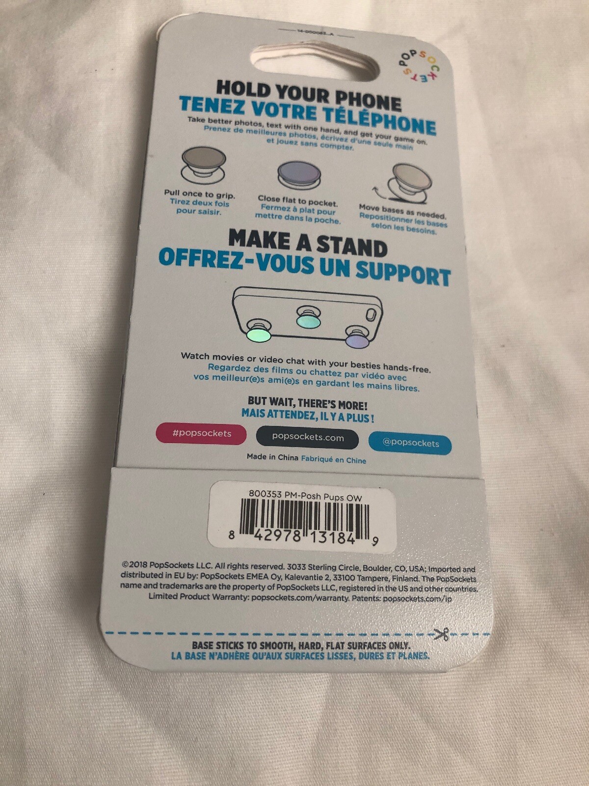 New Popsockets PopMinis Trio Posh Pups Dogs Phone Grip Stand T | eBay