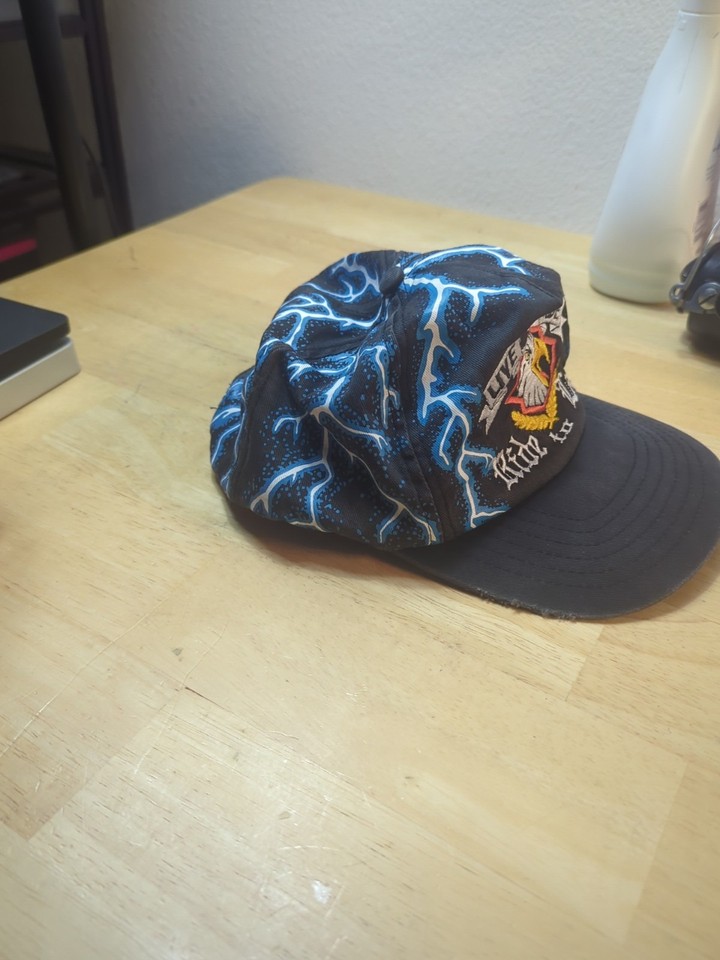vintage motorcycle trucker hat " Live To Ride, Ride To Live | eBay