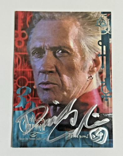 2000 Inkworks Charmed Season 1 David Carradine as Tempus Hard Signed ...