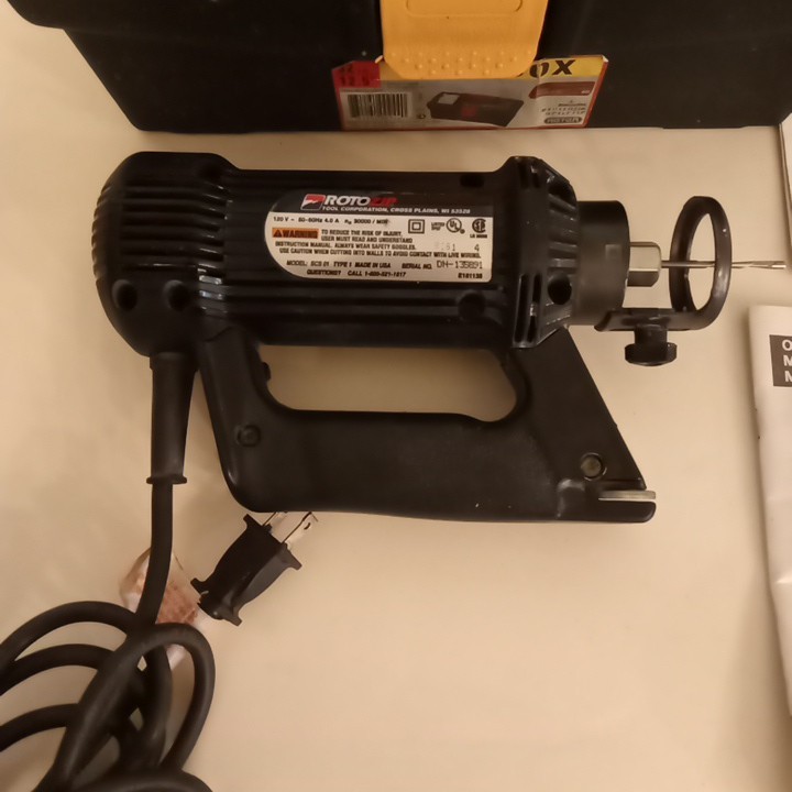 ROTOZIP Heavy Duty Spiral Saw SCS01 Corded Rotary Tool with Bits And ...