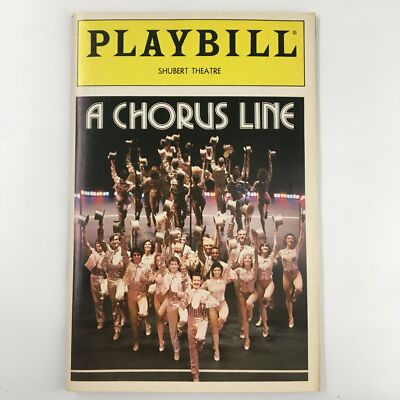 1987 Playbill Sam S. Shubert Theatre A Chorus Line Gary Chryst ...