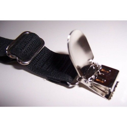 3/4" Silver Adjuster..Stirrups Boot Biker Motorcycle Pants Clips Clamps ...