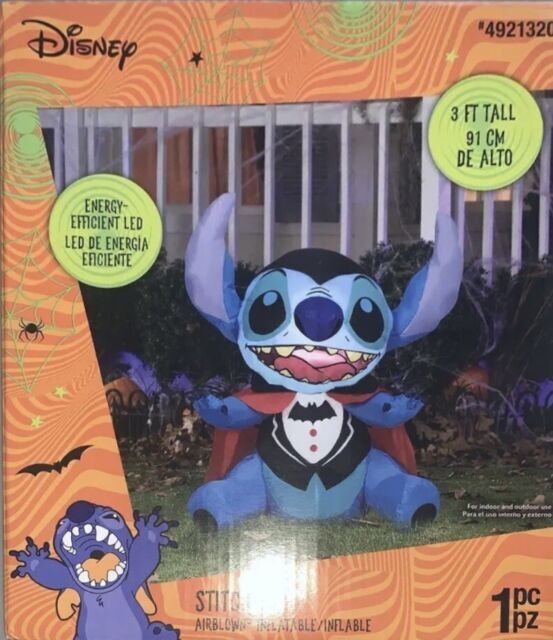 Gemmy Disney Stitch in Vampire Costume Airblown Inflatable - Multicolor ...
