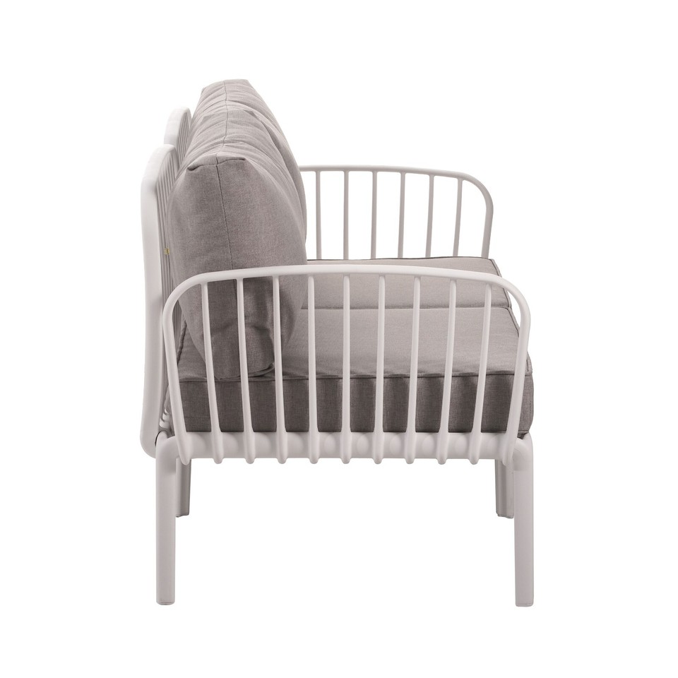 Modular Outdoor Plastic Sofa Set Chat Set - 2x Club Chair & Loveseat ...