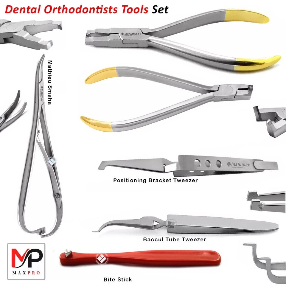 Orthodontic Braces Placing Pliers Distal Cutter Bracket Remover Holding ...