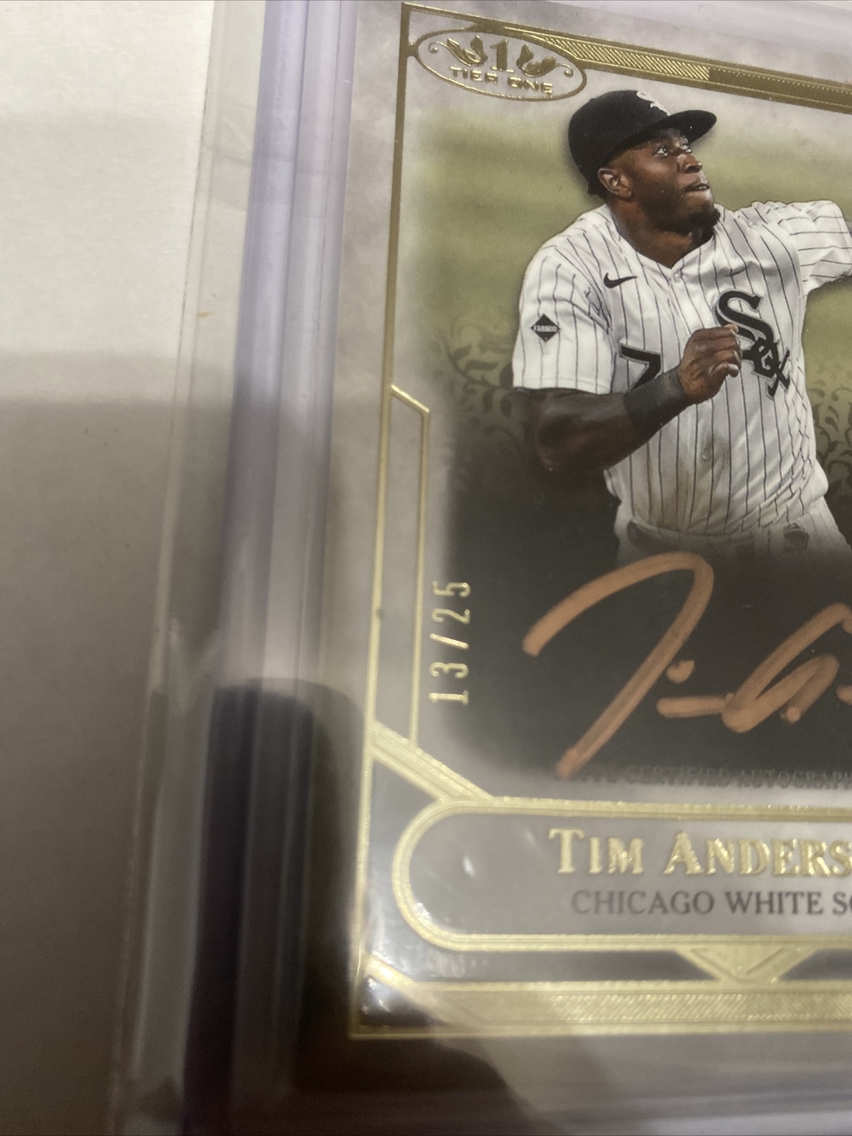 2021 Topps Tier One Tim Anderson Talent Copper Auto Autograph # 13/25 ...