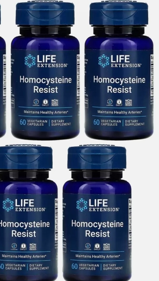 LIfe Extension Homocysteine Resist (4 bottles, 60 caps each ...