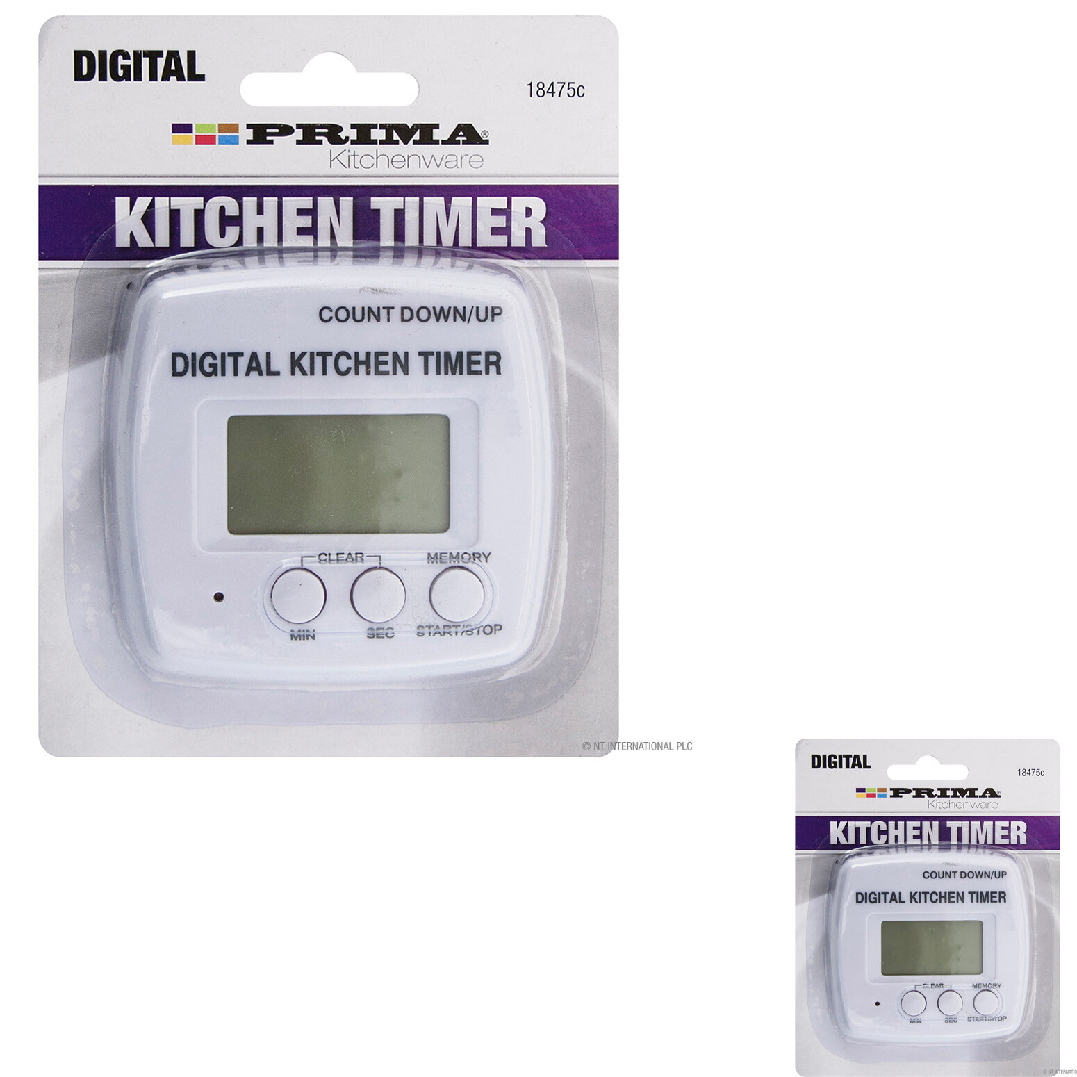 DIGITAL KITCHEN TIMER MEMORY COOKING STOPWATCH LCD ALARM CHEF BEEP ...