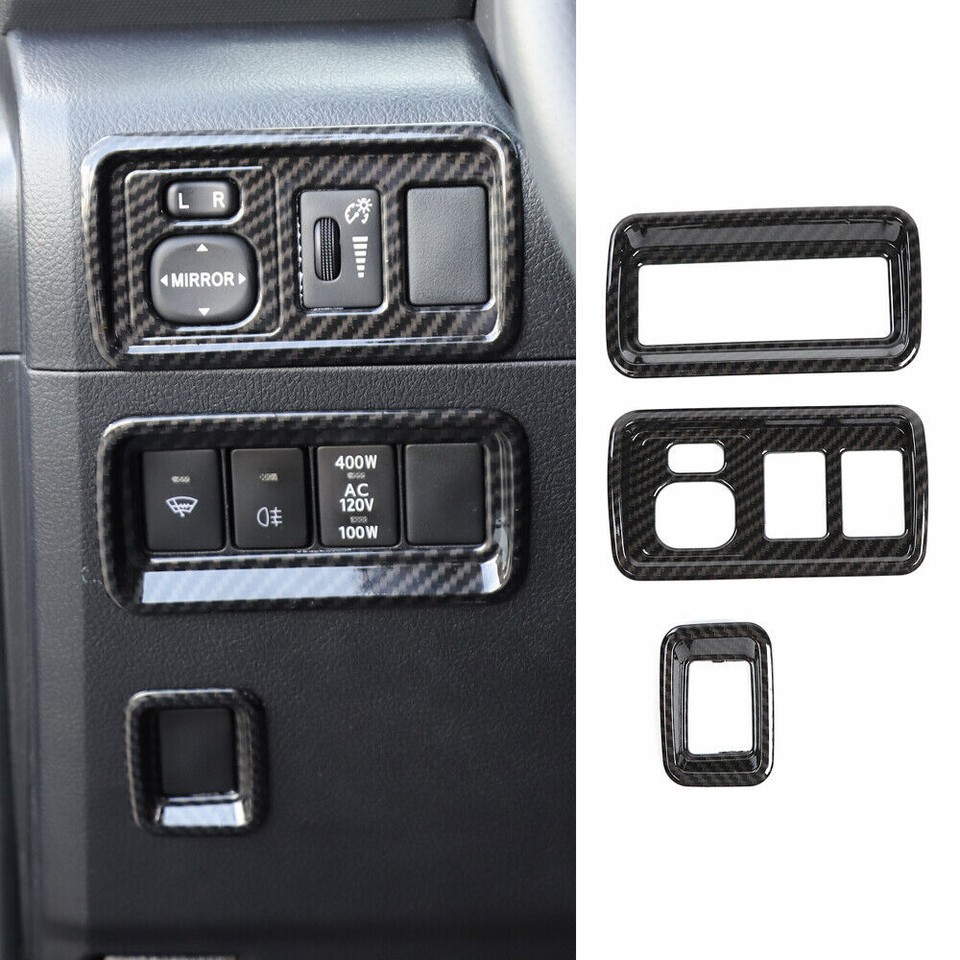 Carbon Fiber Center Console Dash Cover Trims for 4Runner 2010-2019 ...
