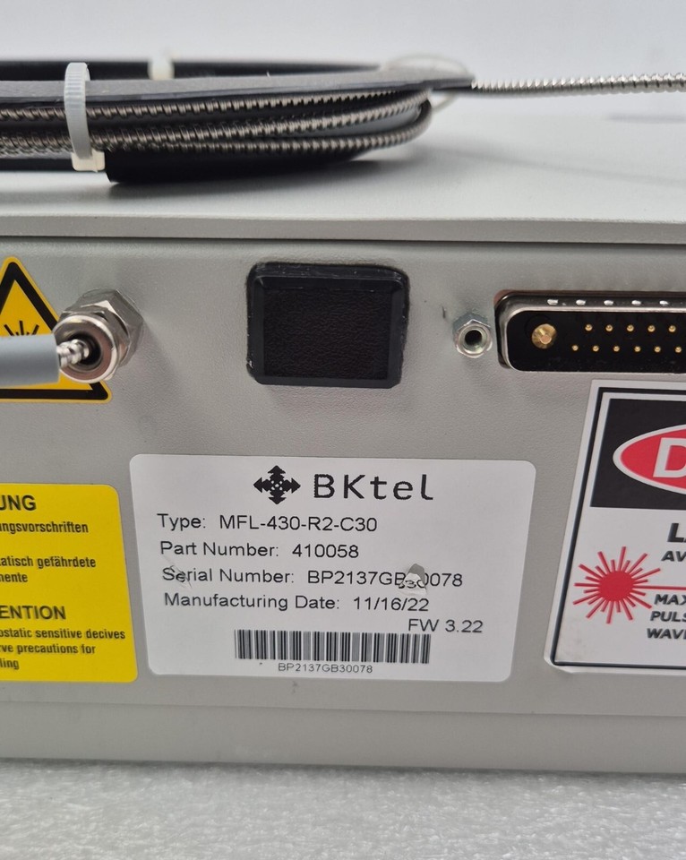 BKtel MFL-430-R2-C30 Fiber Laser And Amplifier 410058 | eBay