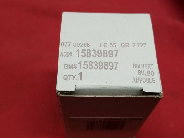 NOS Genuine GM Fog Lamp Bulb 15839897 | eBay
