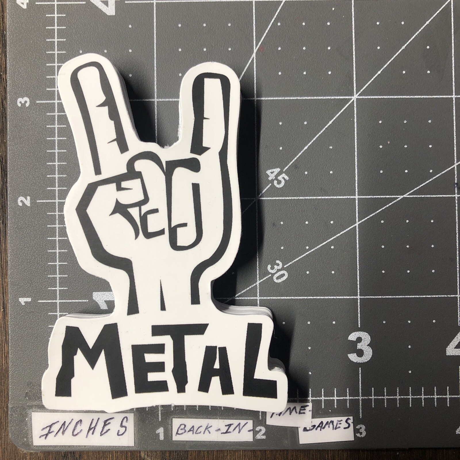 Rock On Metal Music Sticker For Toolbox Guitar Radio Hard Hat Mus8 | eBay