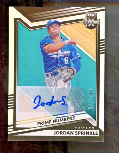 2022 Elite Extra Edition Jordan Sprinkle Prime Numbers Auto /180 White ...