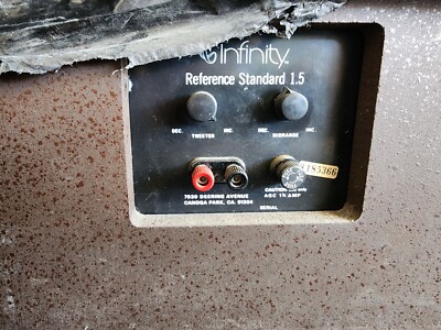 Infinity Reference Standard 1.5 1979 ish Oak/Brown (PAIR) - GREAT SHAPE FOR AGE | eBay