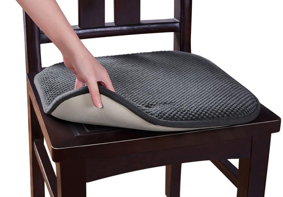 Ultra Comfort Premium Memory Foam Non Slip Chair Pad Cushions ...
