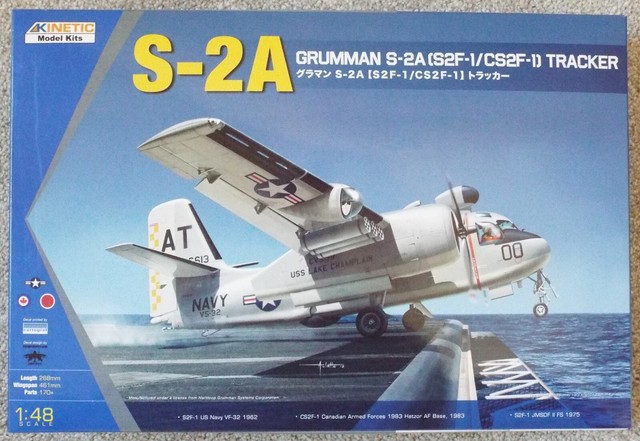 Kinetic Models Grumman S-2A Tracker (S2F-1/CS2F-1) 1/48 Plastic Model ...