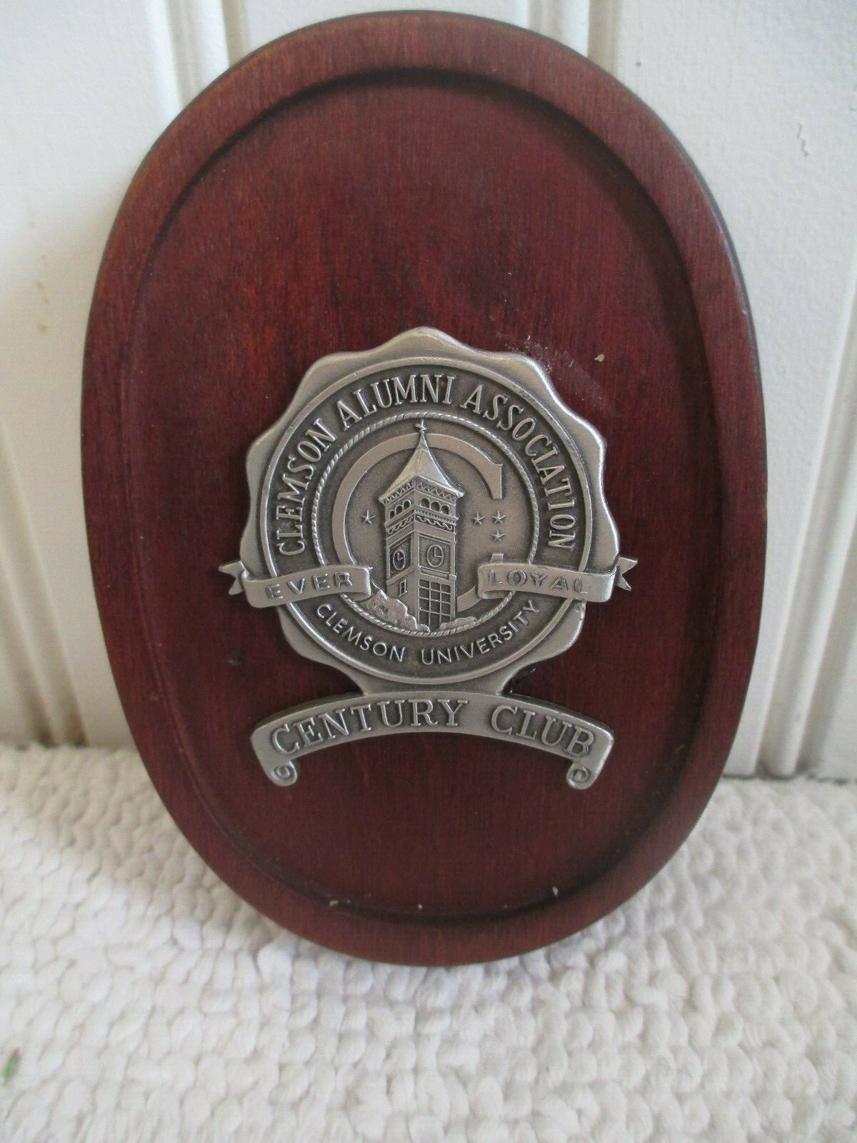 c1980s Clemson University Alumni Pewter Plaque Paperweight NCAA ...