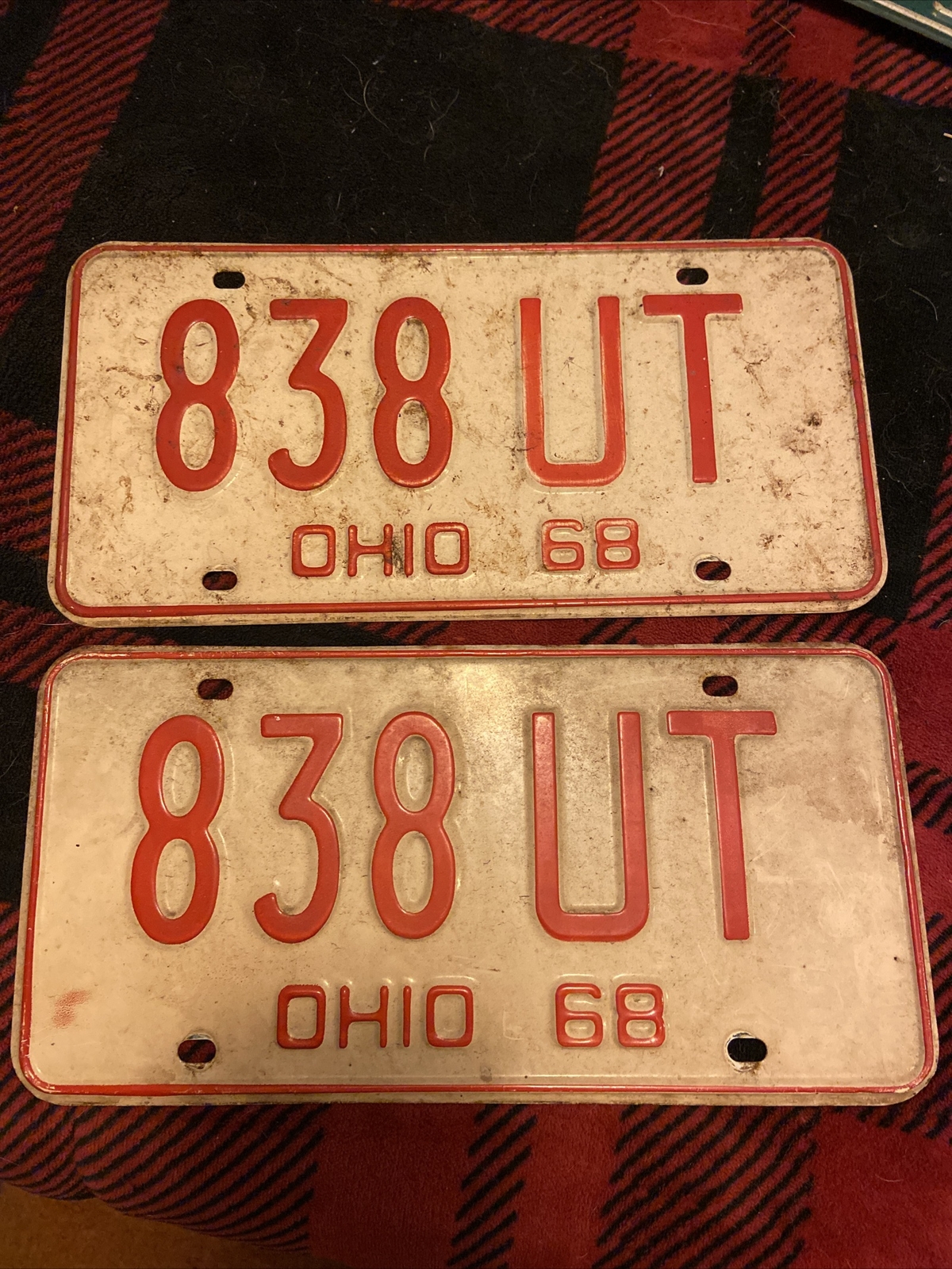 1968 Ohio license plate | eBay