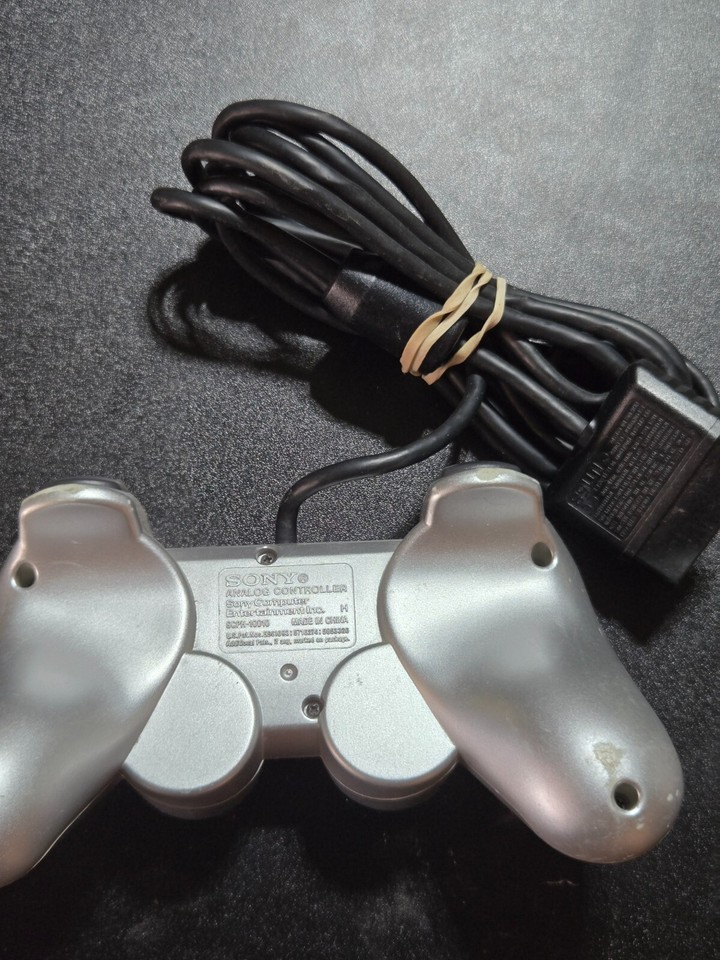 Genuine Oem Sony PS2 Dualshock 2 Controller Silver Playstation 2 ...