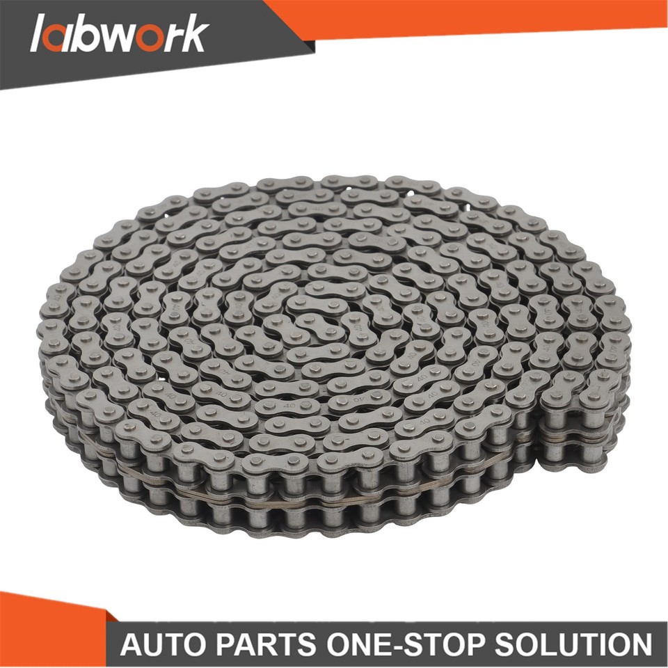 Labwork 10 Feet #40-2 Double Strand Roller Chain Includes 2 Master ...