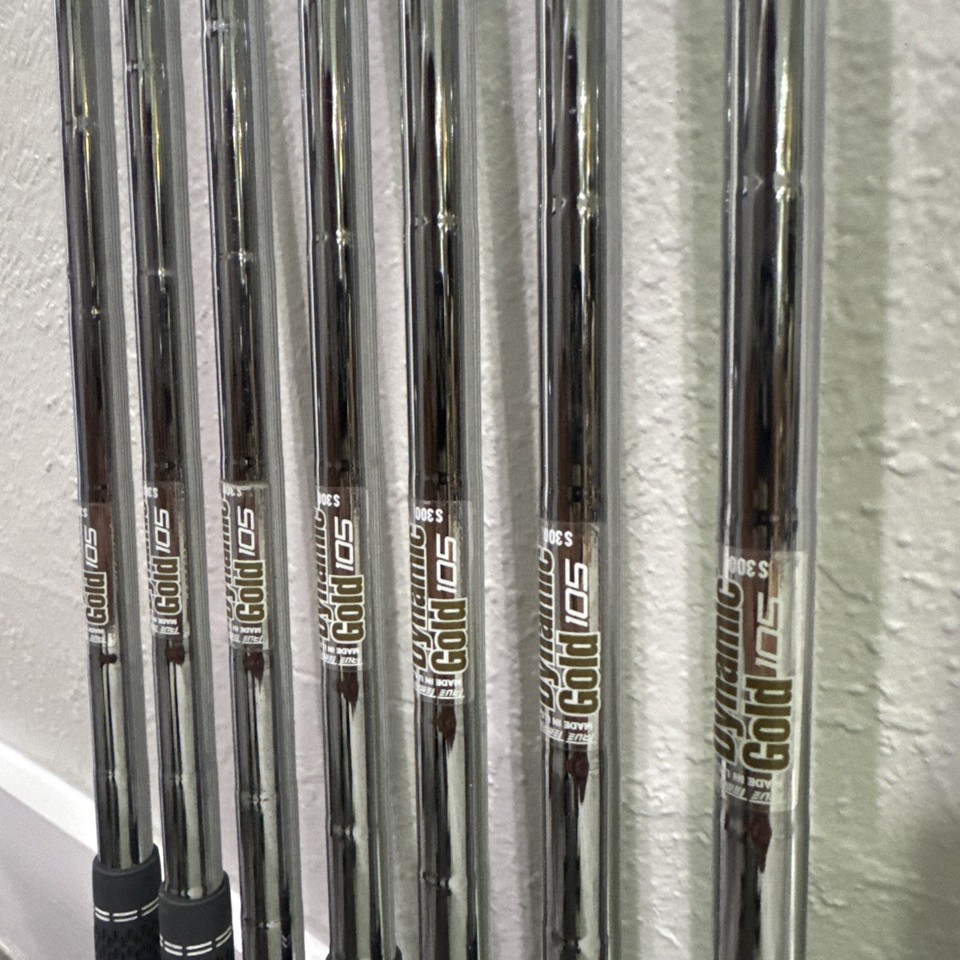 True Temper Dynamic Gold 105 S300 Stiff 7 piece Iron Shaft Set .355 | eBay